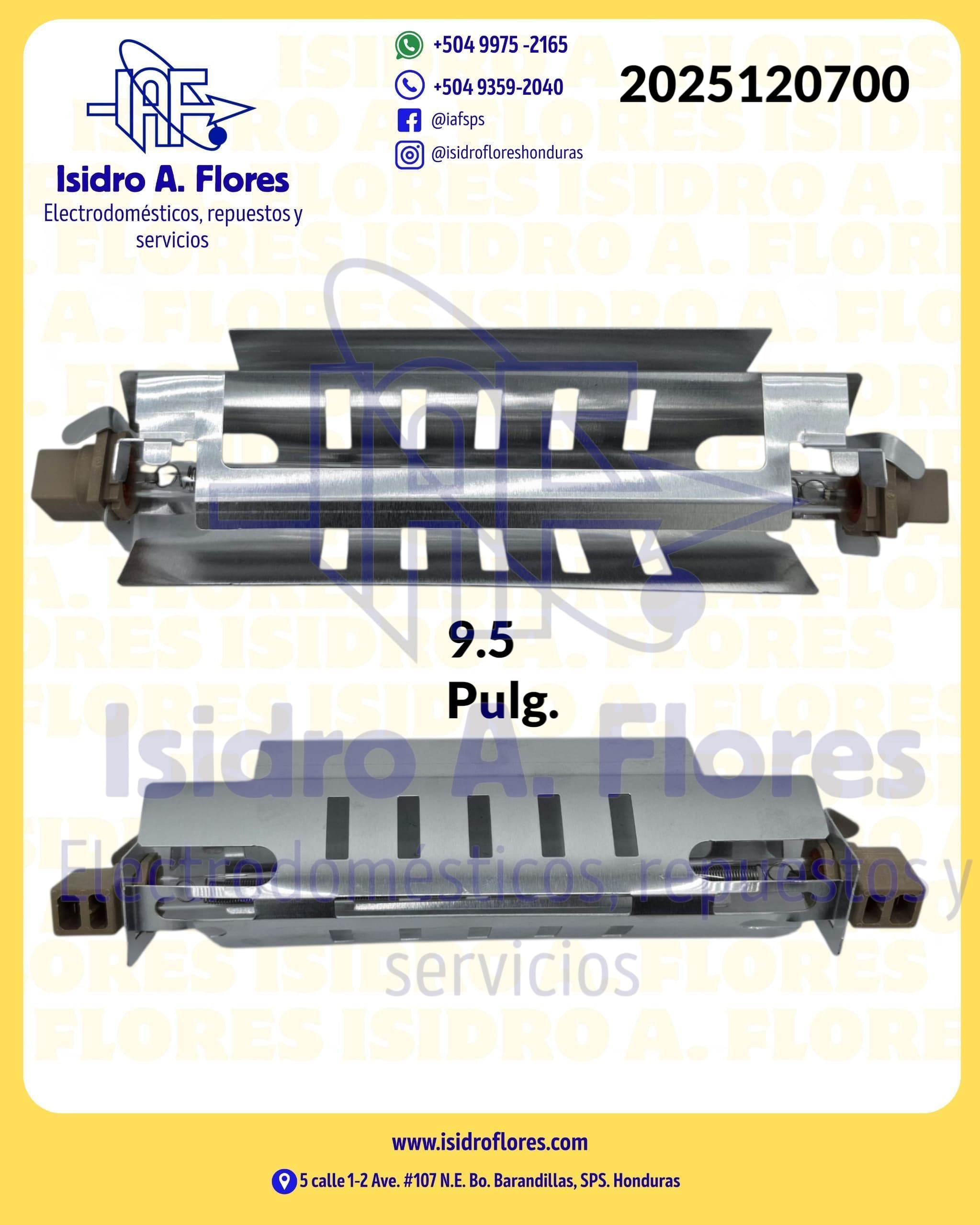 Resistencia de vidrio genérica sirve GE 9' unica | Isidro A. Flores