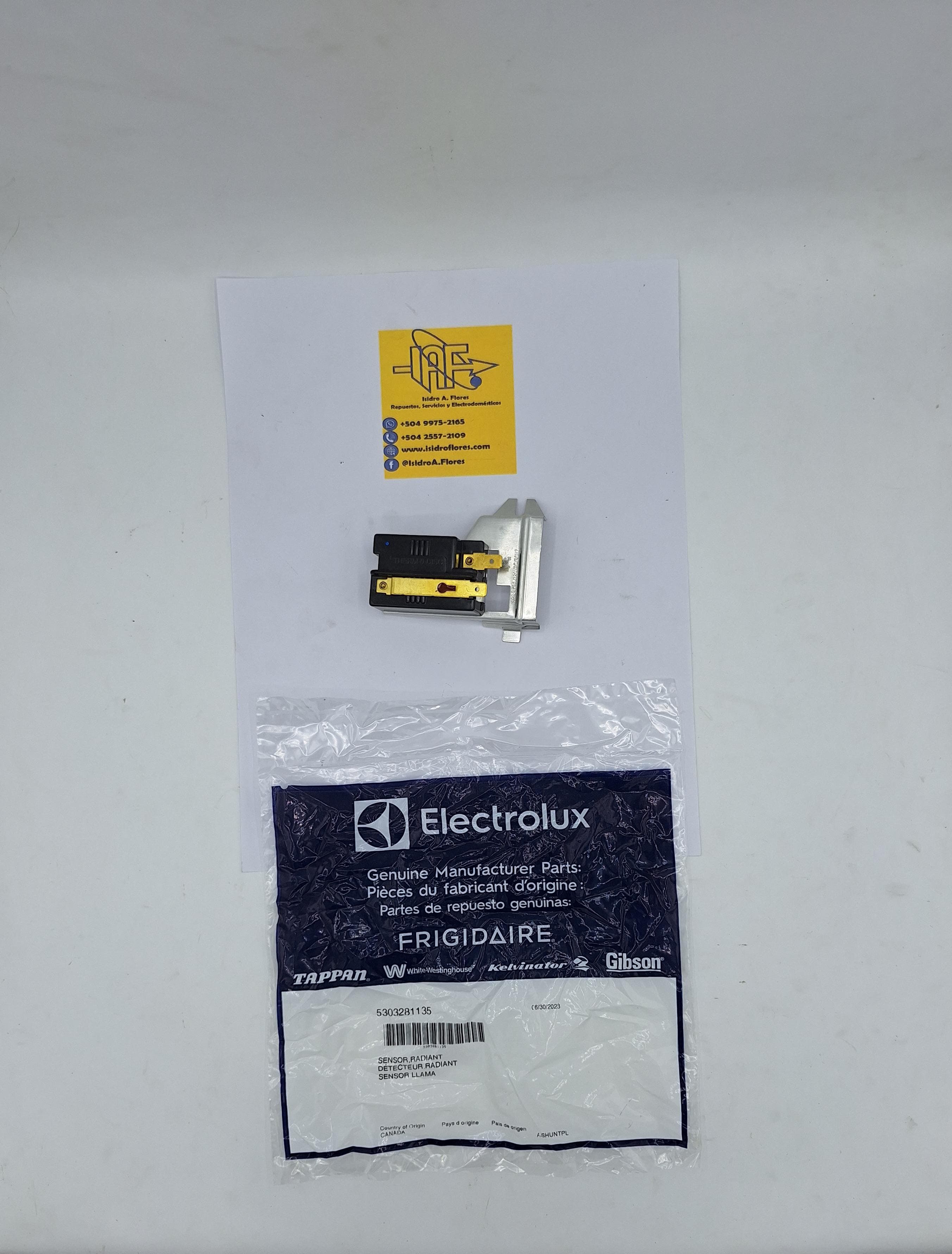 Sensor de llama original frigidaire de secadora de gas | Isidro A. Flores