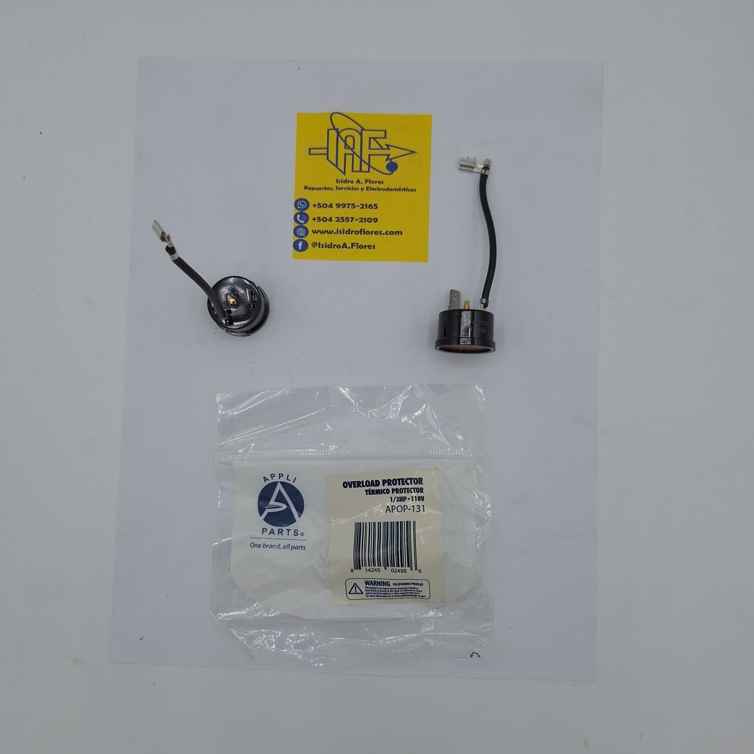Relay Protector de 1/3 245W, de sobrecarga térmica | Isidro A. Flores
