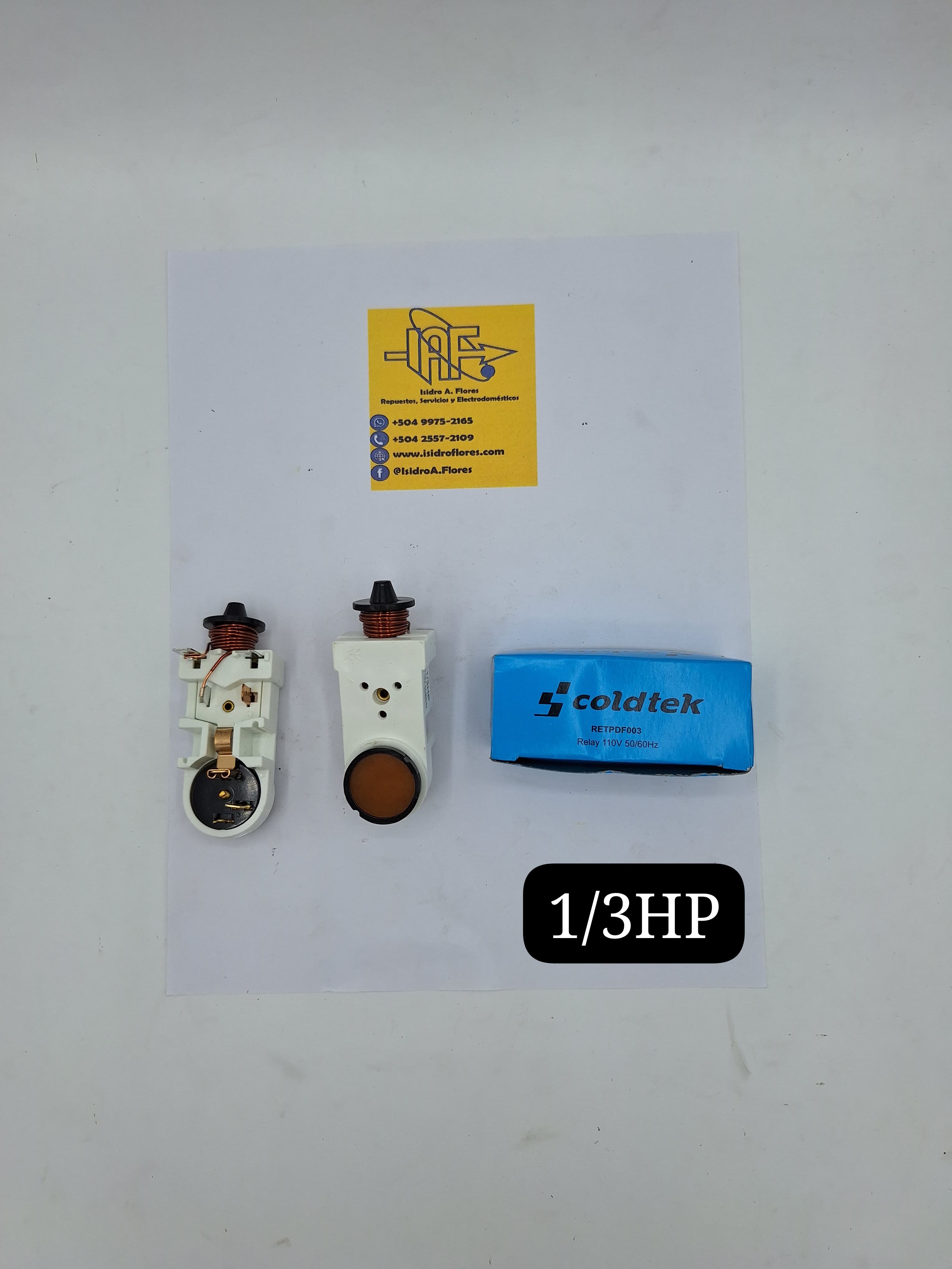 Relay y Protector, Genérico, Tipo Danfoss 1/3HP | Isidro A. Flores