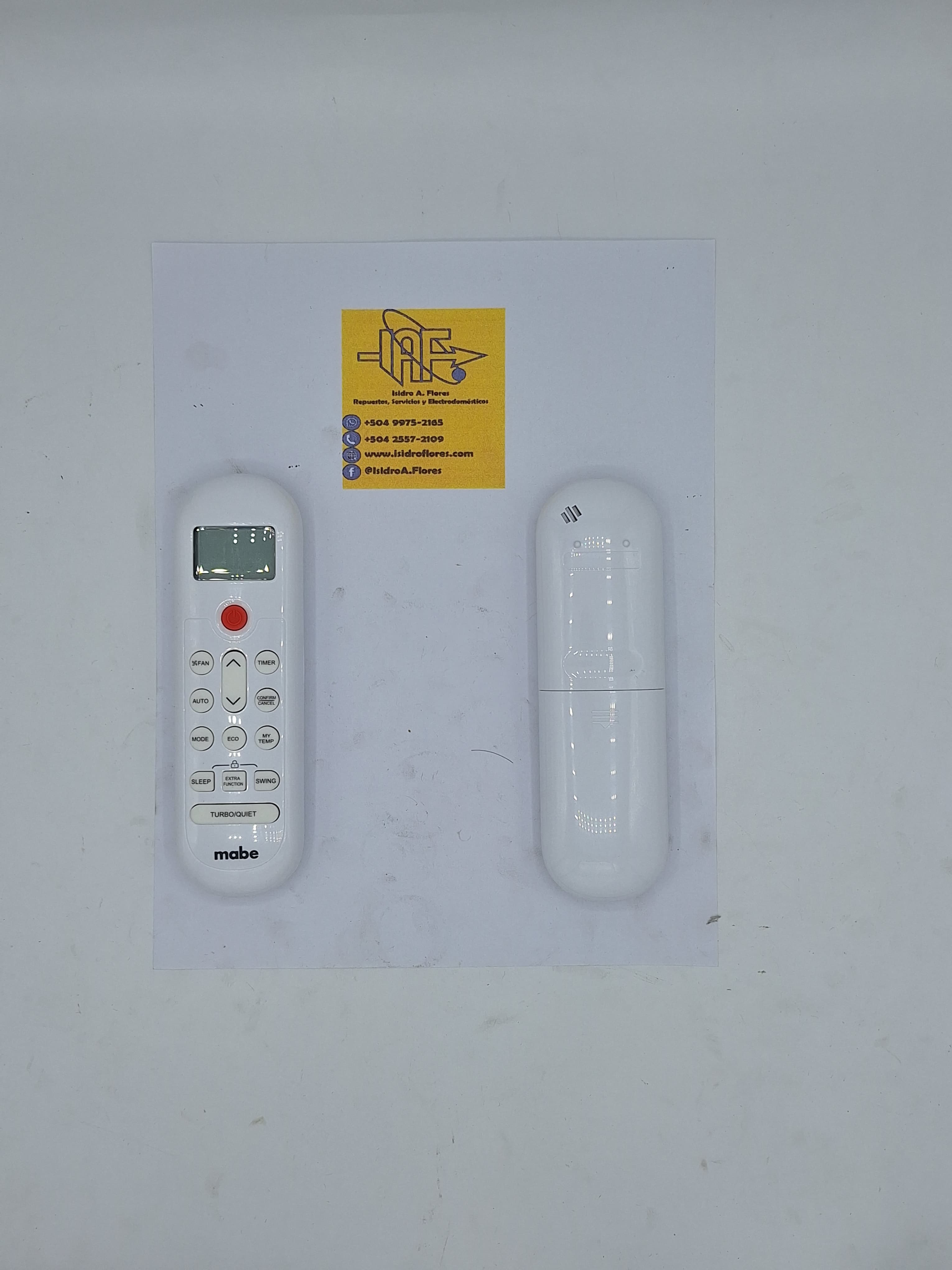 Control remoto para minisplit original GE Mabe | Isidro A. Flores