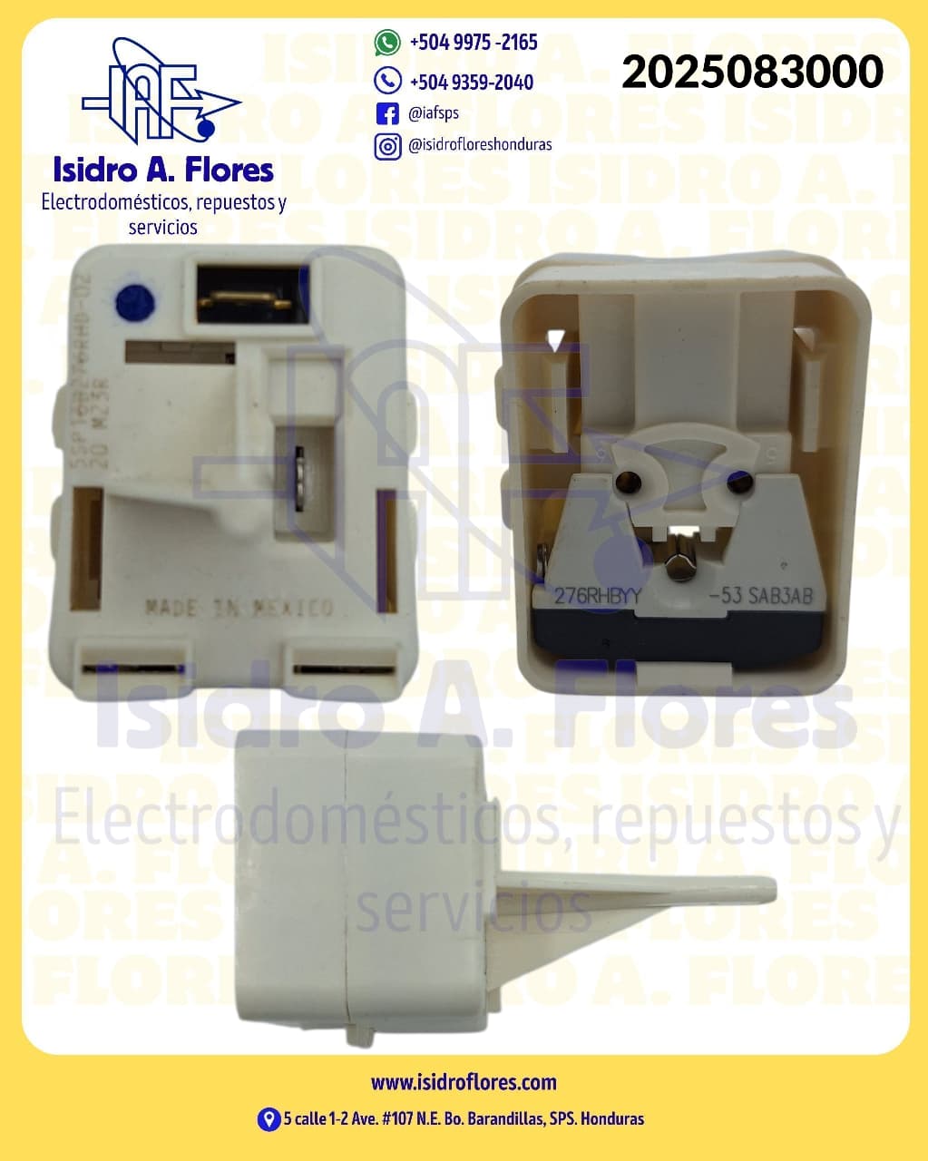 Relay protector relevador original GE -Mabe punto azul | Isidro A. Flores