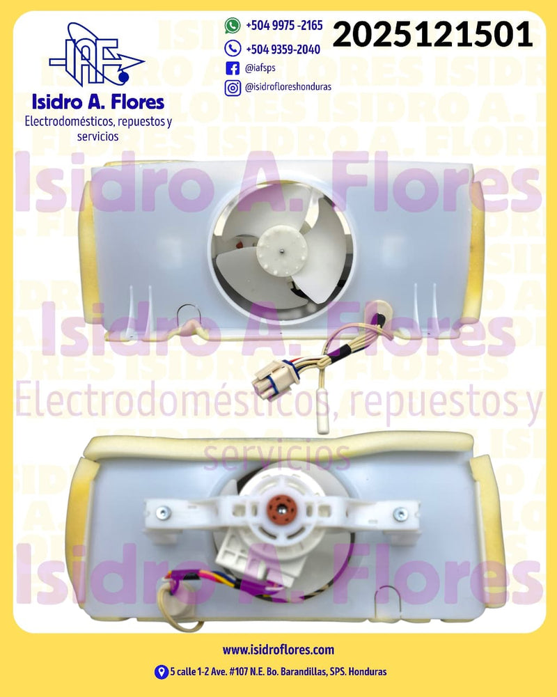 Motor evaporador original GE 12V con sensor y ensamble | Isidro A. Flores